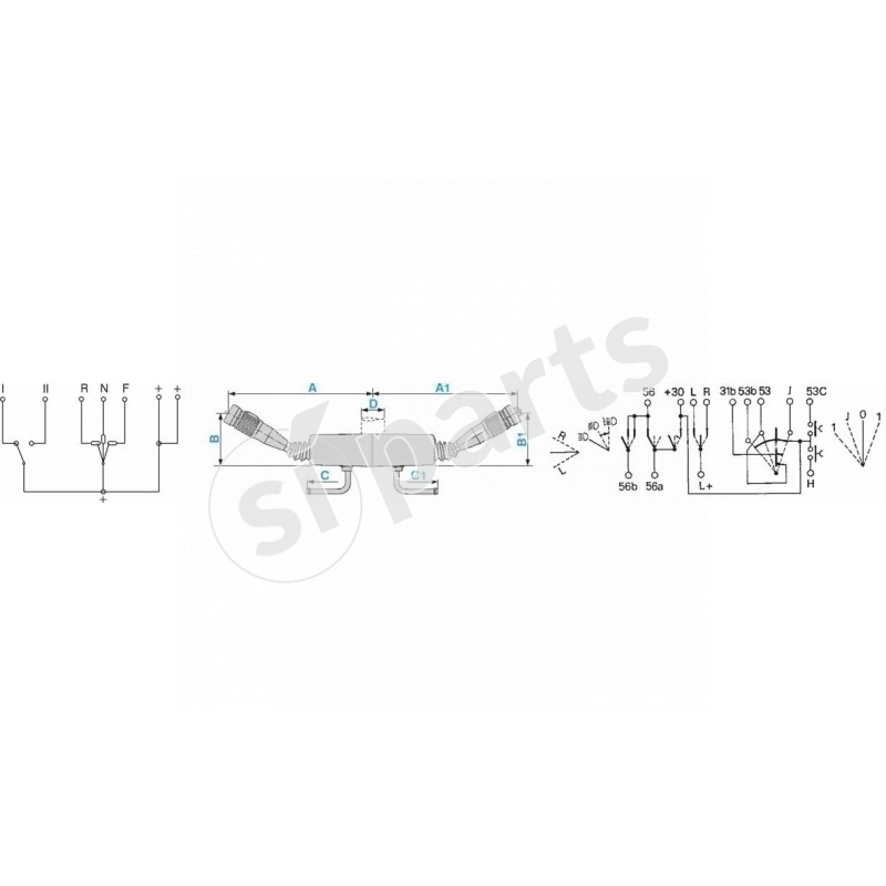 LIGHT CONTROL SWITCHES + INDICATOR