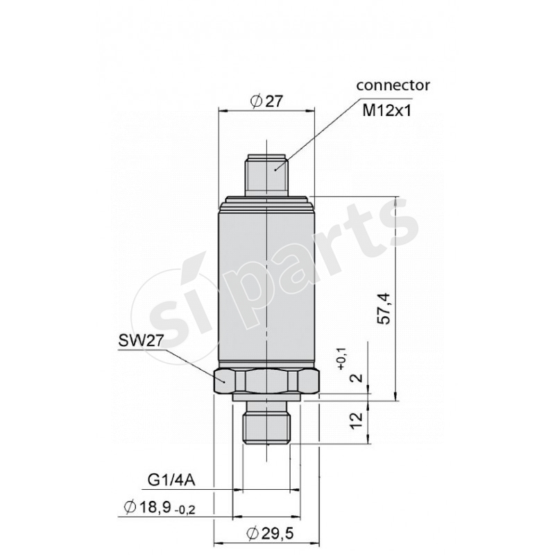 350 BAR EN15000 PRESSURE TRANSDUCER 3B6