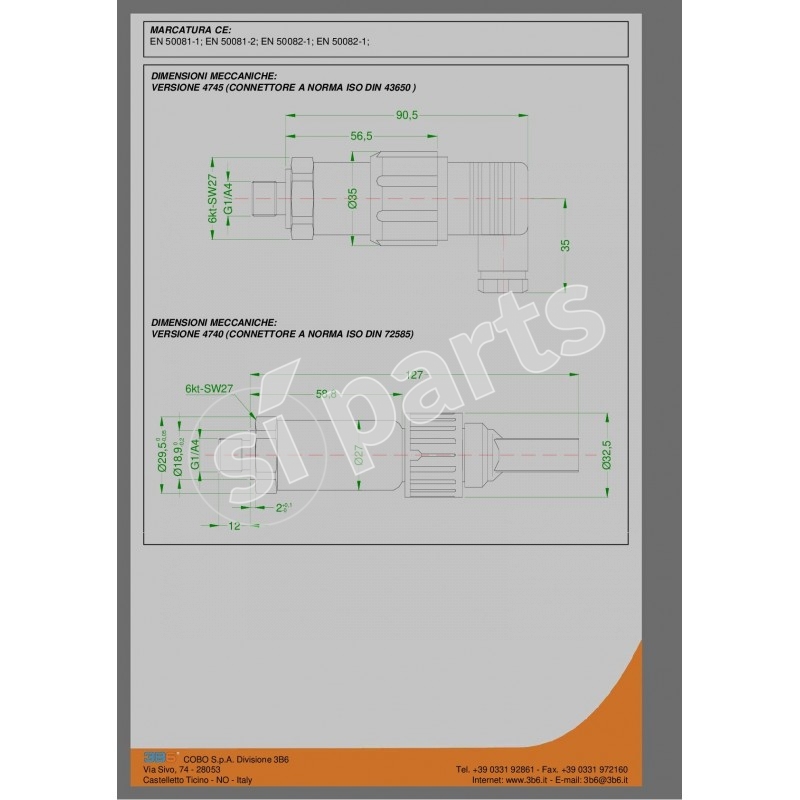 350 BAR PRESSURE TRANSDUCER 3B6