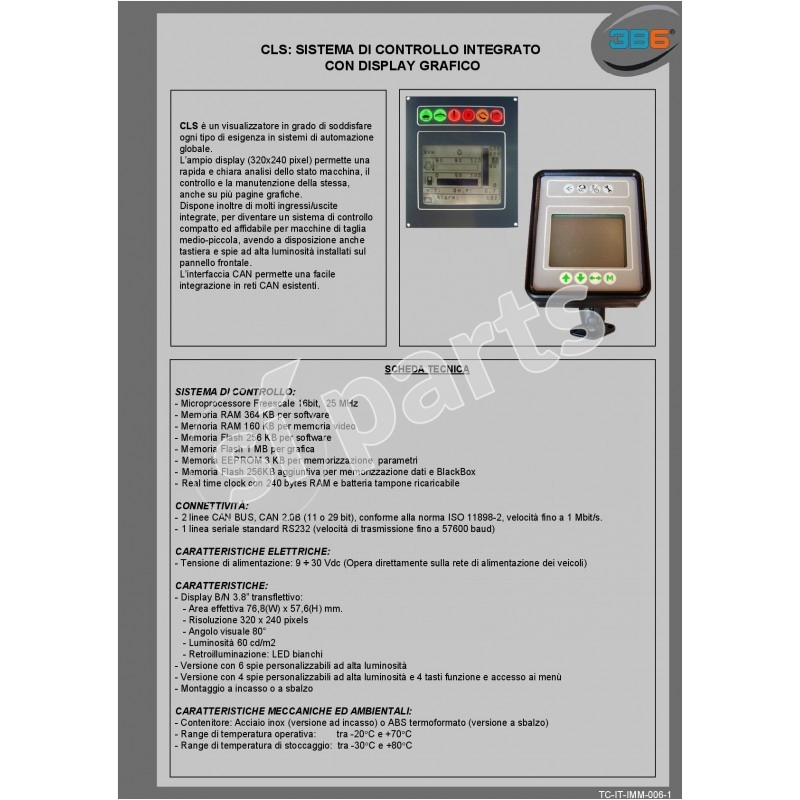 CLS INTEGRATED CONTROL SYSTEM WITH GRAPHIC DISPLAY