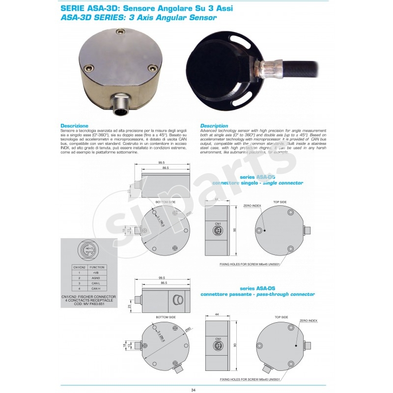 3 AXIS ANGULAR SENSOR