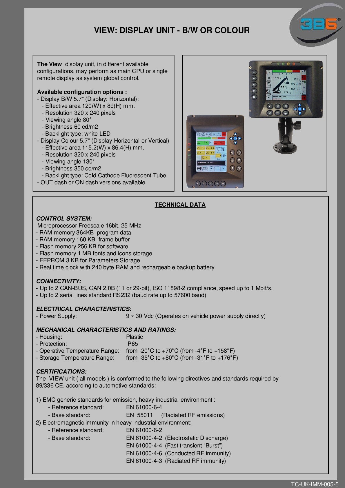 VIEW DISPLAY 3B6