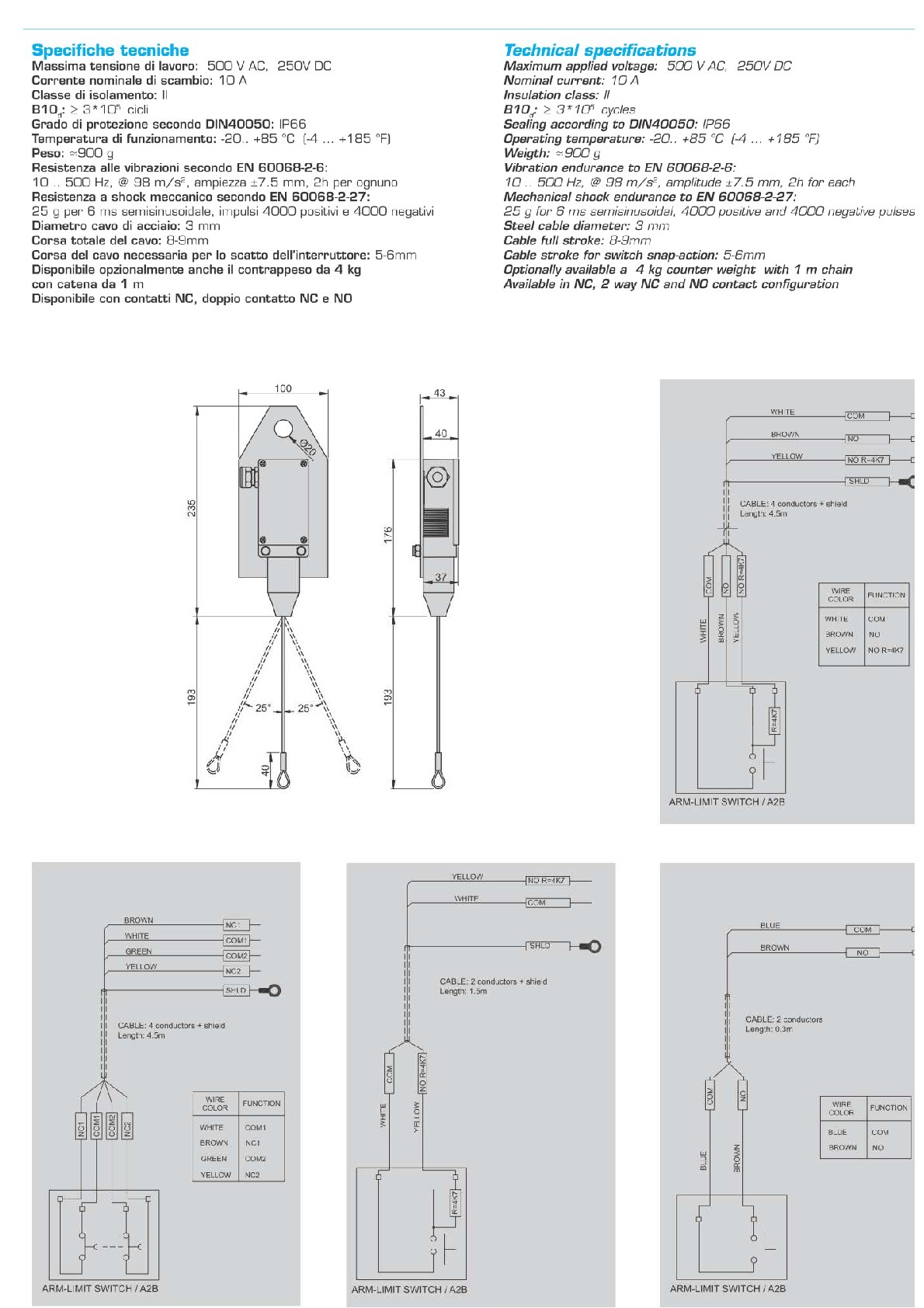 3B6 LIMIT SWITCH SENSOR